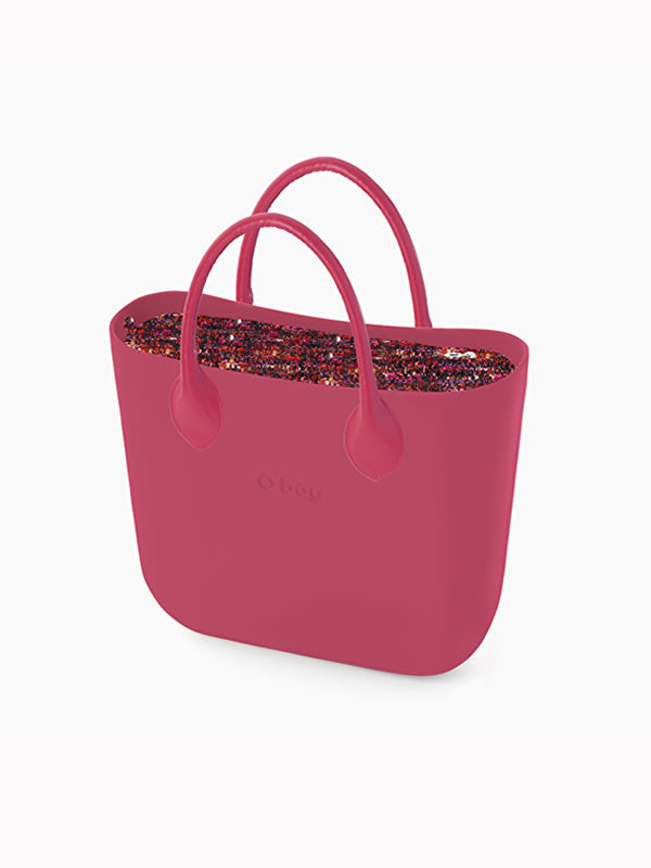O bag mini fucsia rose tweed bouclè combo | O bag UK