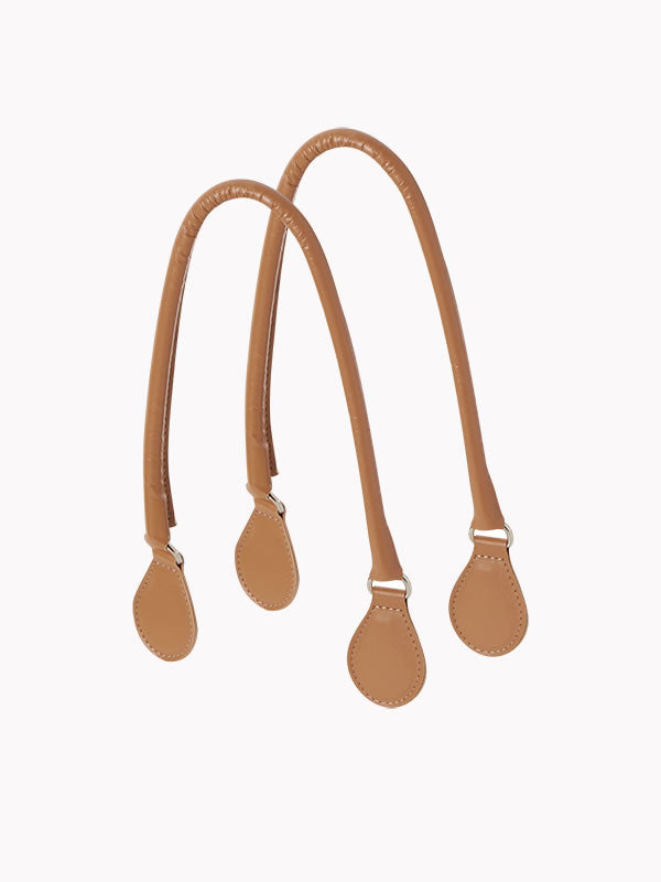 Long eco leather tubular handle black | O bag UK